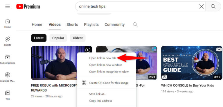How to Fix It When YouTube Won’t Open in New Tab