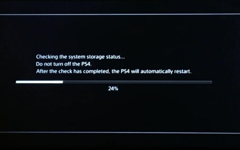 How to Fix PS4 Stuck in “Checking System Storage Status” Boot Loop